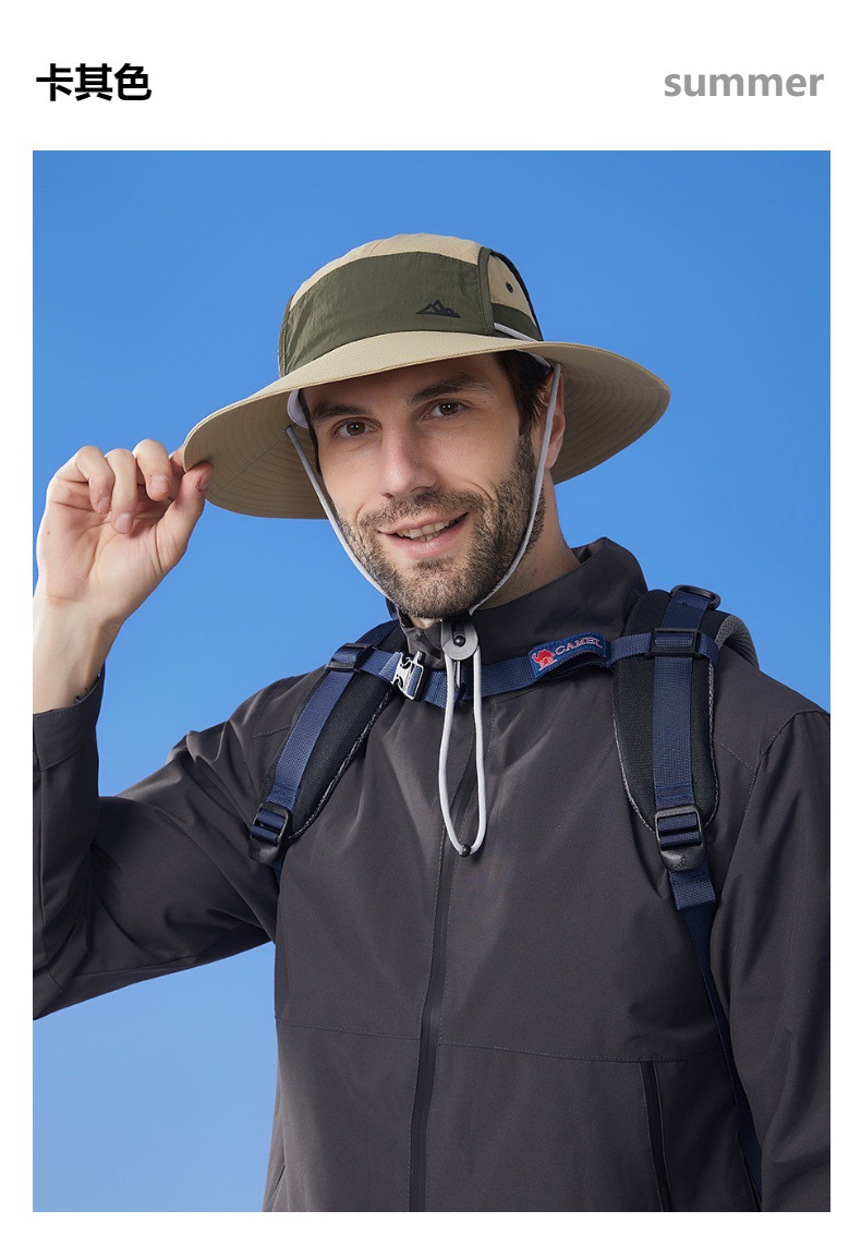 Breathable Waterproof Fisherman Hat Man Color Blocking Outdoor ...