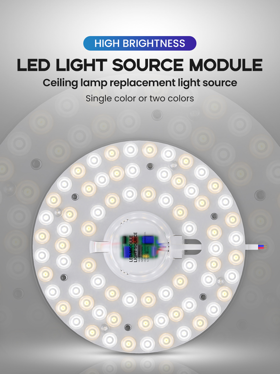 LED Ceiling Light Source 18W 24W 36W 48W 72 White/3 Color Light ...