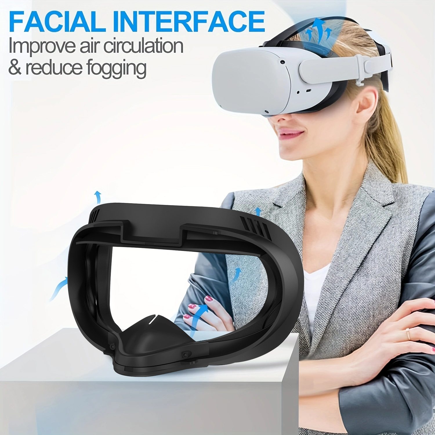 Anti Sweat PU Material Face Mask Pad Suitable For Oculus Quest 2 ...