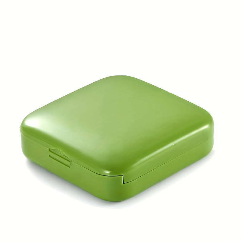 Travel Mini Pill Box Push-Pull Type 2 Compartments Small Pill Box ...