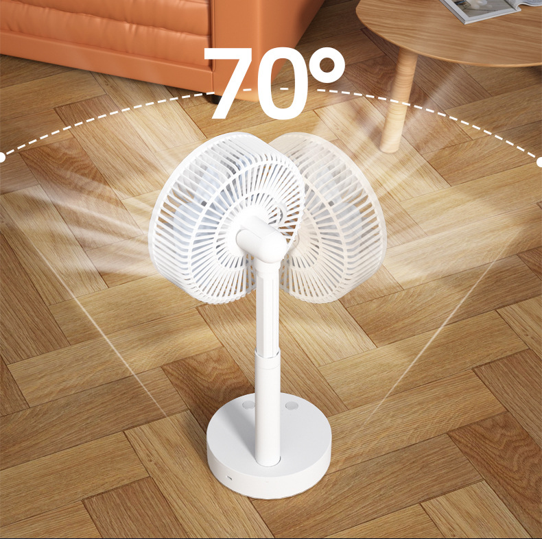 Desk Auto-Oscillating Fan,Usb Fan,7200 mAh Portable Fan Strong Wind Usb ...