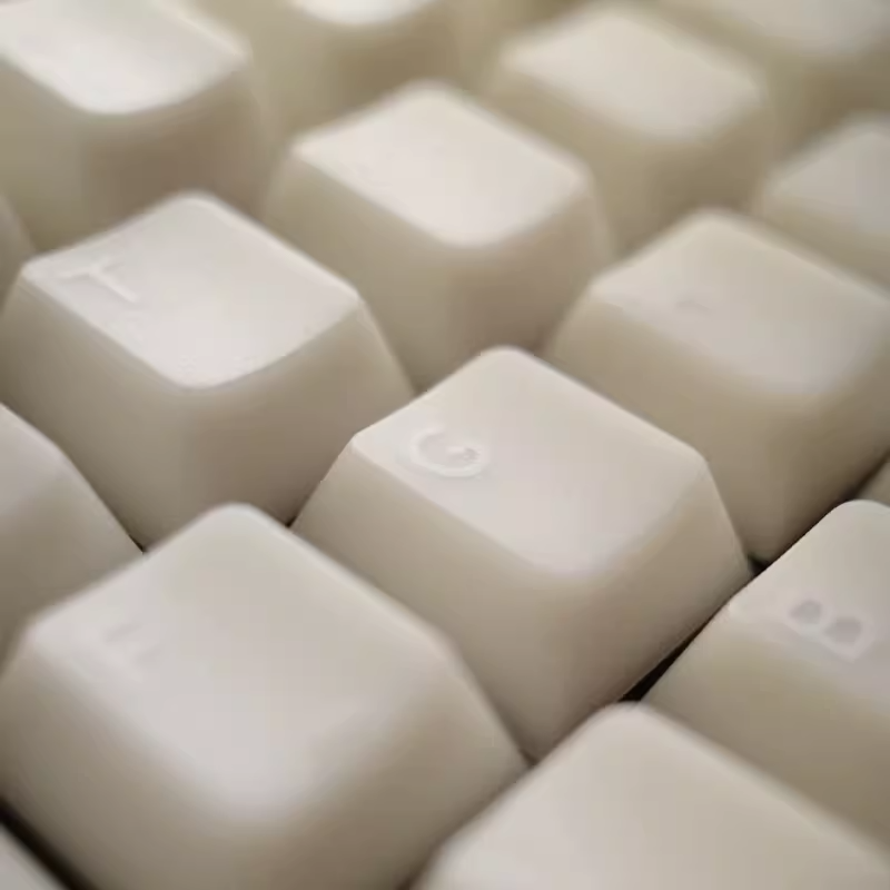 114 Keys white Round Front Keycaps Ice Translucent Cherry Profile ...