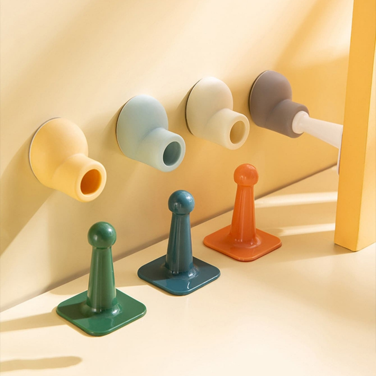 1pc Creative Round Toe Shoe Door Stopper, Household Silicone Anti ...