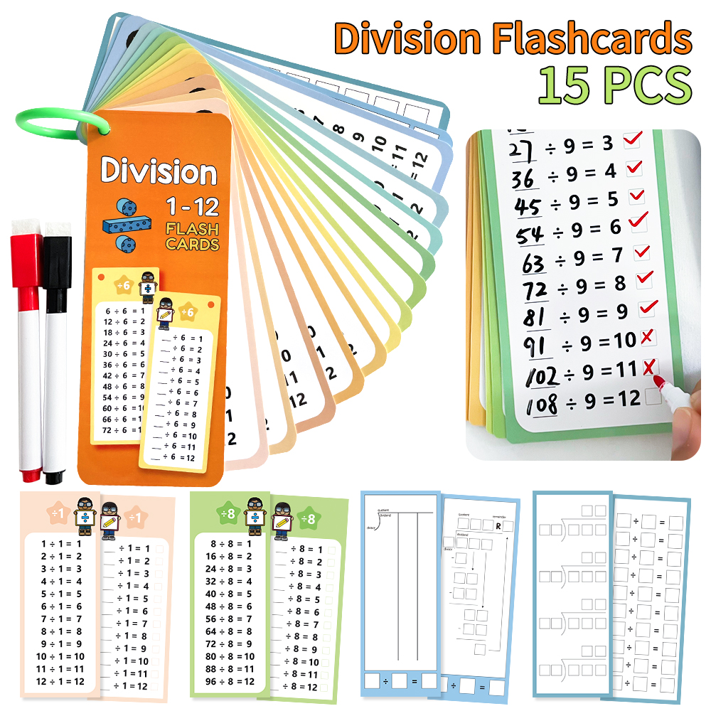 Kids Learning 0-12 Multiplication Arithmetic Math Flash Cards ...