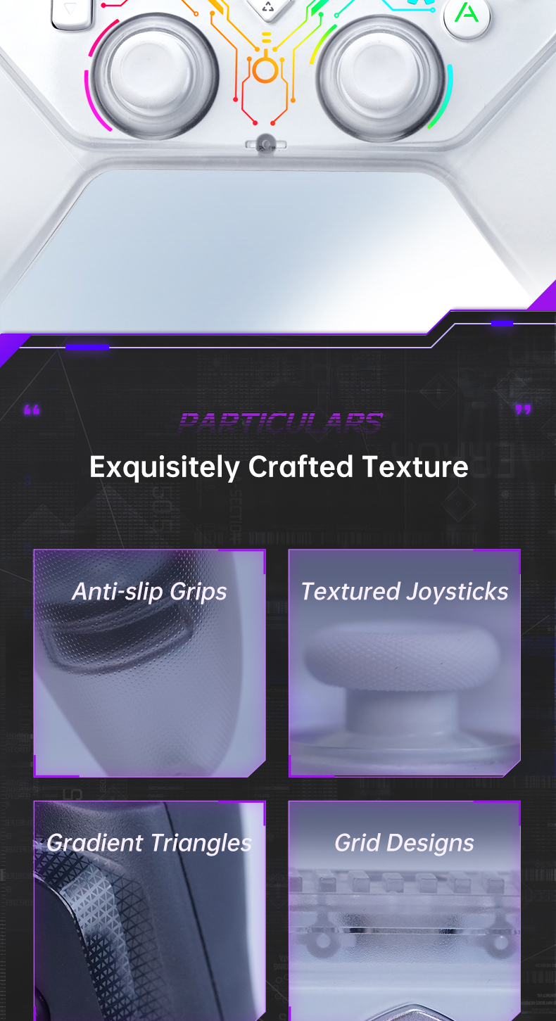 Machenike G3S Wireless Gamepad Controller Translucent Shell PS like ...