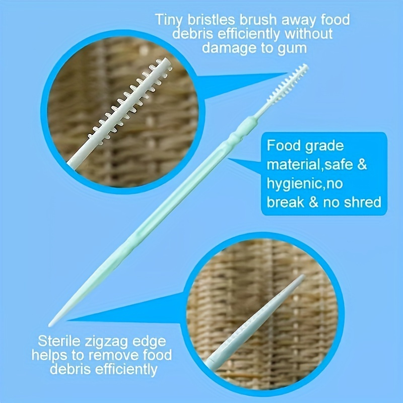 1 Piece (Includes 200 Pieces) Pack Dental Care Toothpick Dental Floss ...