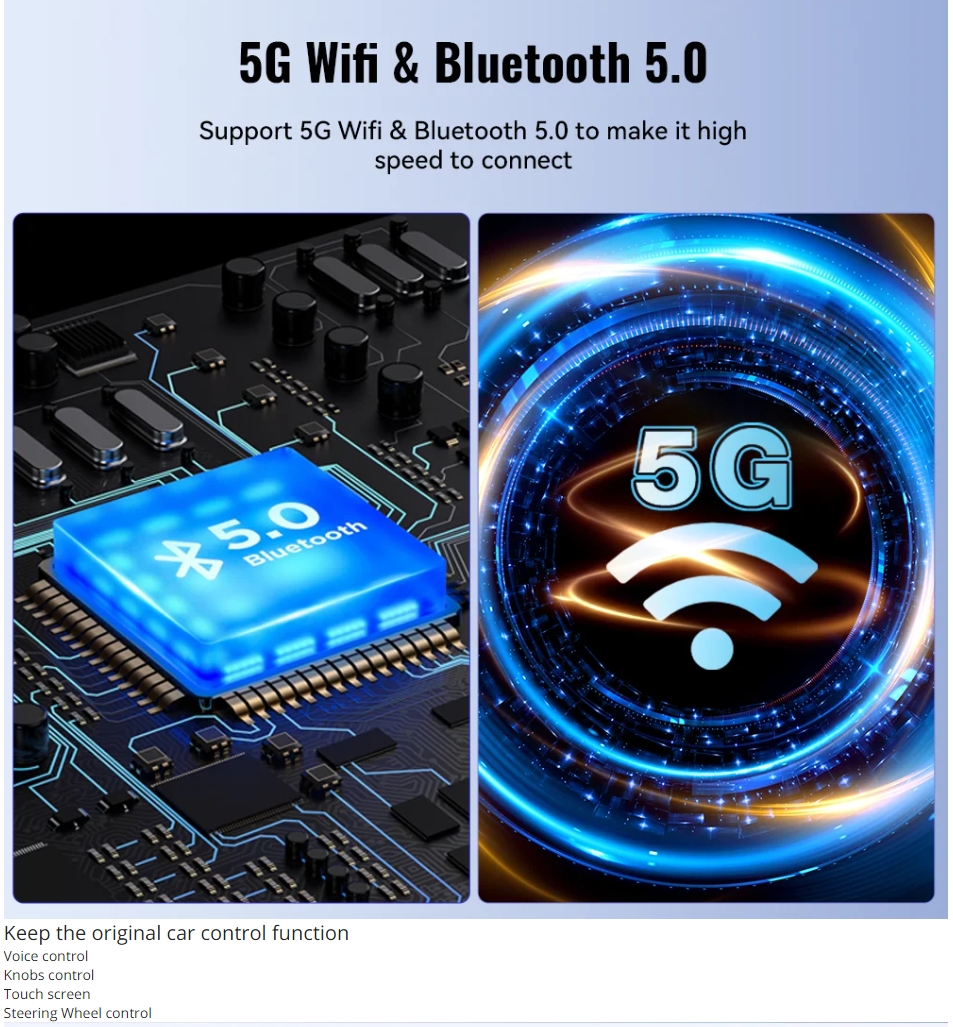 XUDA Smart Carplay AI Box 2 In 1 Wired to Wireless Mini Car Play USB ...