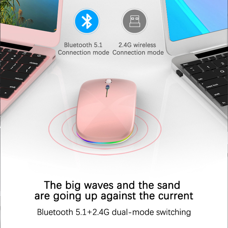 Wireless Mouse Bluetooth Large Capacity Battery Low Power Long Usage ...