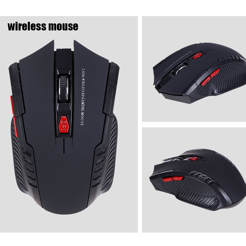 Mechanical Wireless Mouse Gaming 2.4G 3 DPI with USB Receiver for ...
