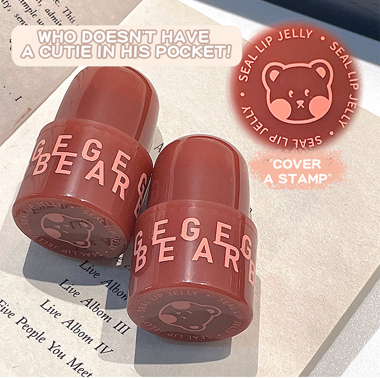 Gege bear Jelly Lip Glaze Long-lasting Makeup Waterproof Gloss Lipstick ...
