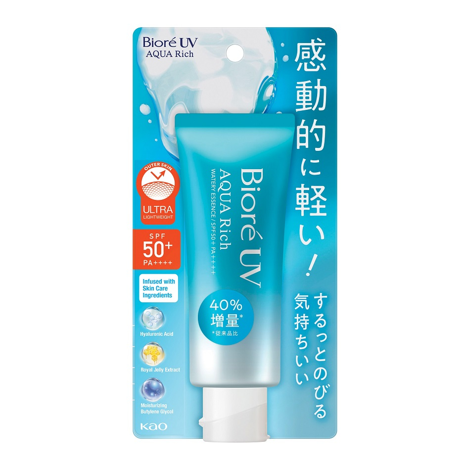 Biore UV Sunblock Sunscreen AQUA RICH Watery Essence 50ML/ Light Up ...