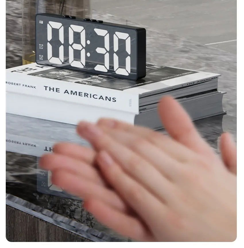 Digital Alarm Clock – Small Clock with LED Display, Temperature ...