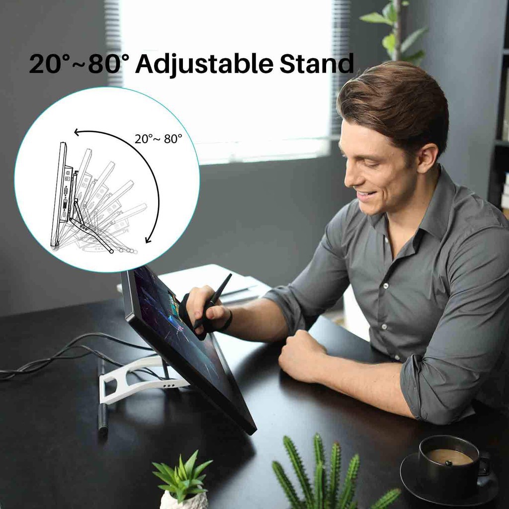 HUION Kamvas 20 Drawing Tablet with 120%sRGB and stand | Shopee Singapore