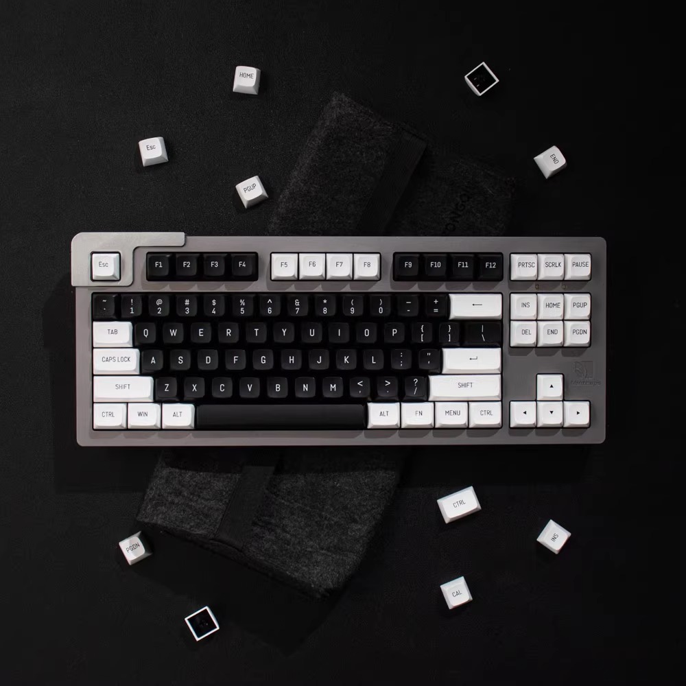 150 Keycaps Double Shot MSA Profile Black&Pink&White&Blue&Yellow&Red ...
