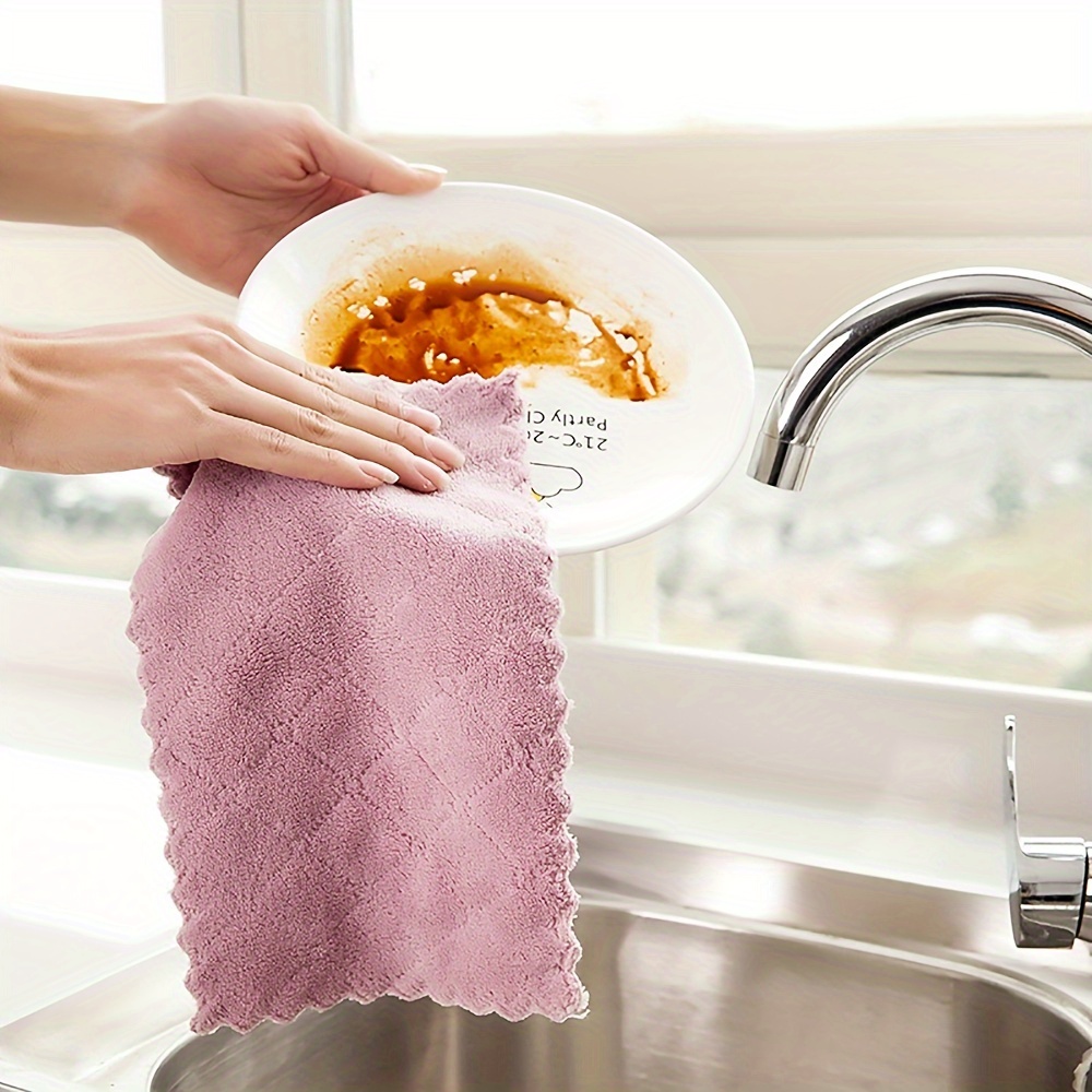 5 Pieces Kitchen Towels and Rags Set Small Dish Towels Suitable for ...