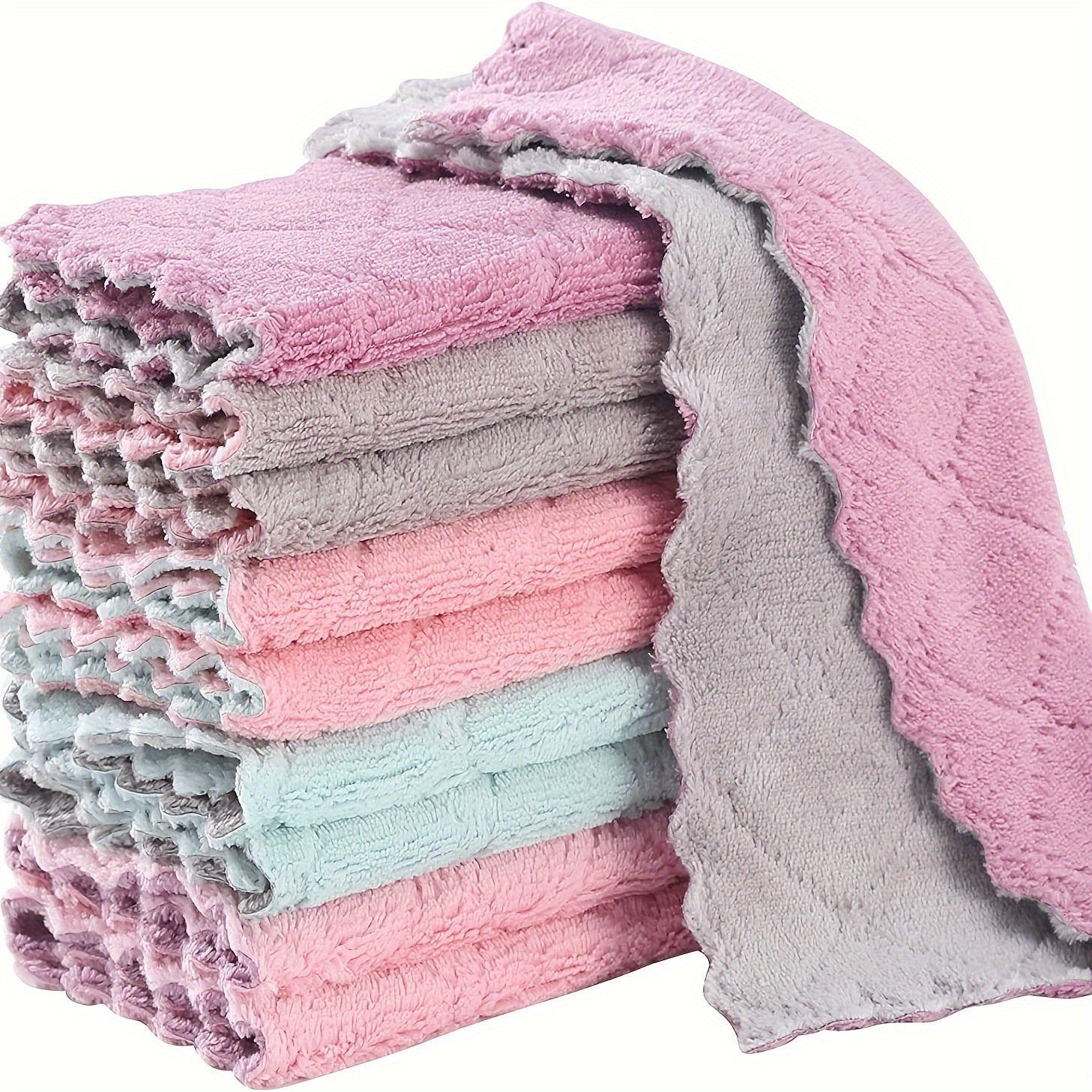 5 Pieces Kitchen Towels and Rags Set Small Dish Towels Suitable for ...