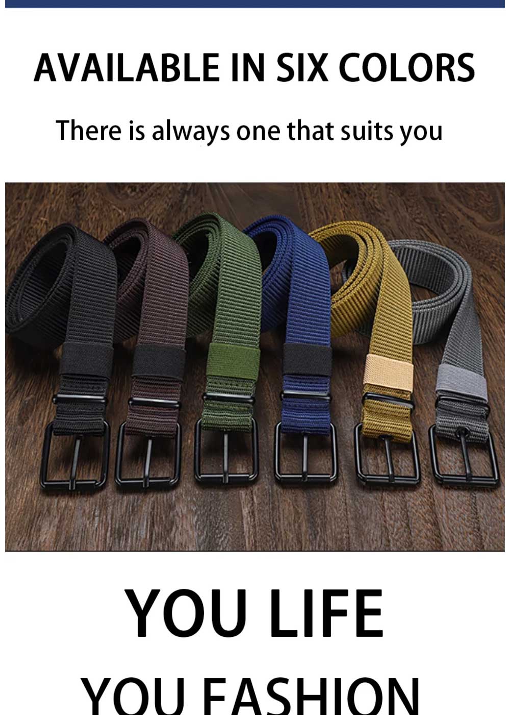 Men's Belt Porous Canvas Pin Buckle Leather Belt Outdoor Sports Belt ...