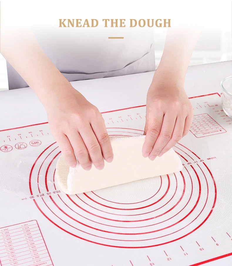 Oversize 80/70/60cm Silicone Baking Mat Rolling Kneading Pad Pastry ...