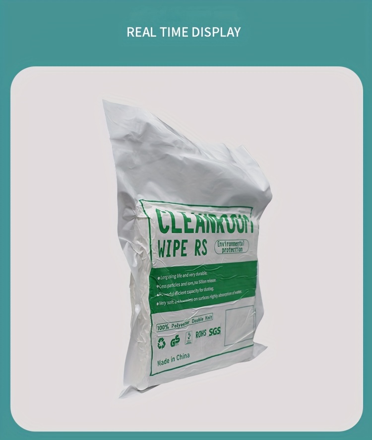 4"x4" 6"x6" 9"x9" Ultra-soft Cleanroom Wipes Cloth Double Knit 100% ...