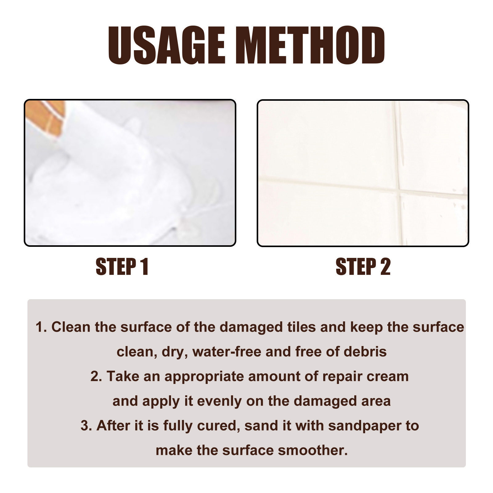 Jaysuing Ceramic Tile Repair Paste Repairing Household Stone Floor ...