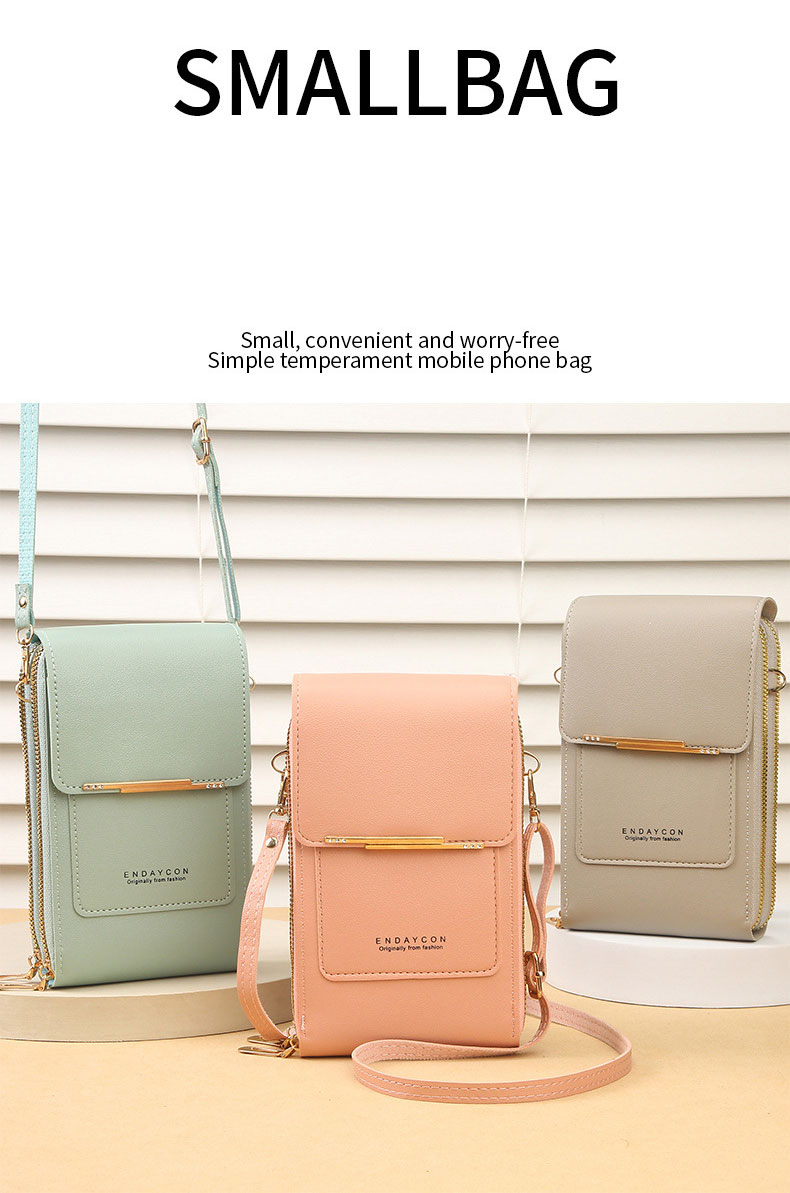 Women Wallet Crossbody Phone Purse Touchscreen Mini Flip Bag Multi Card ...