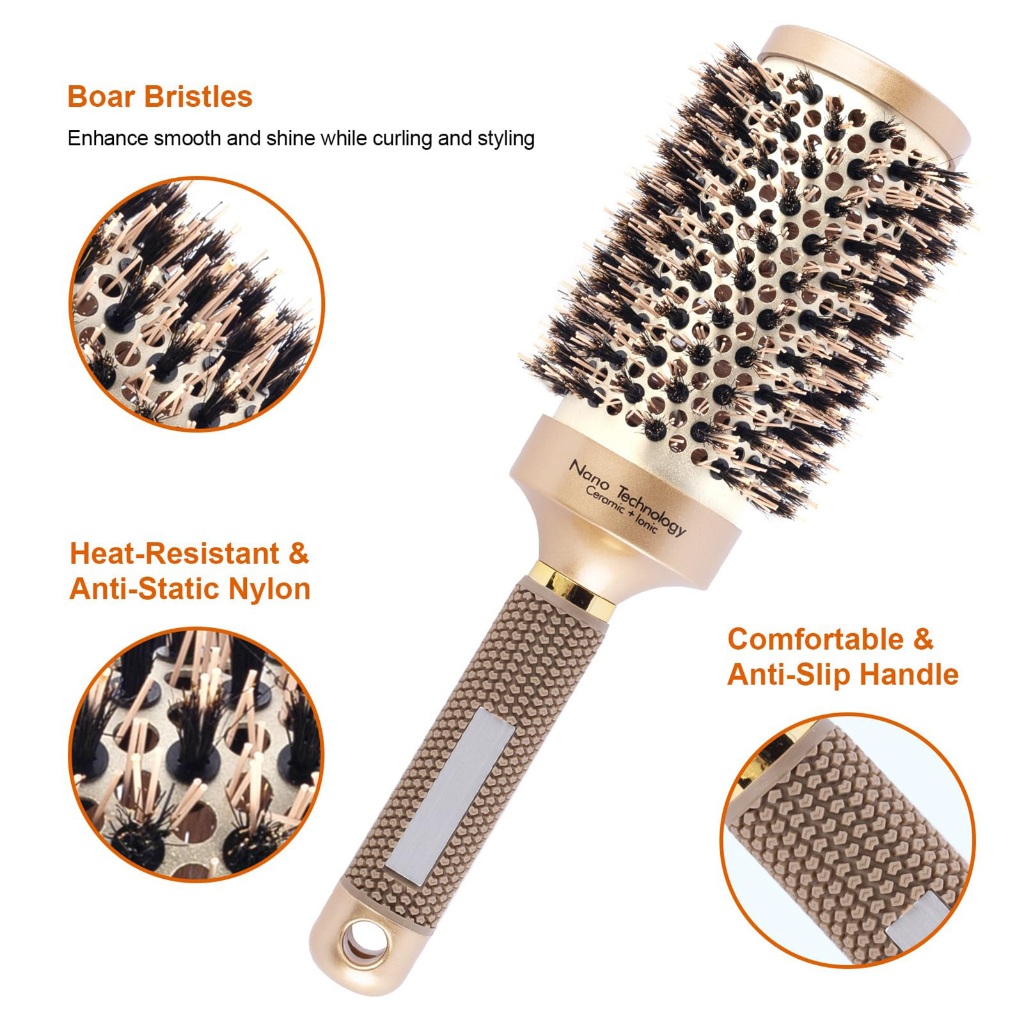 🇸🇬 ReadyStock -Thermal Brush - Professional Hair Brush Ionic Nano Ionic ...