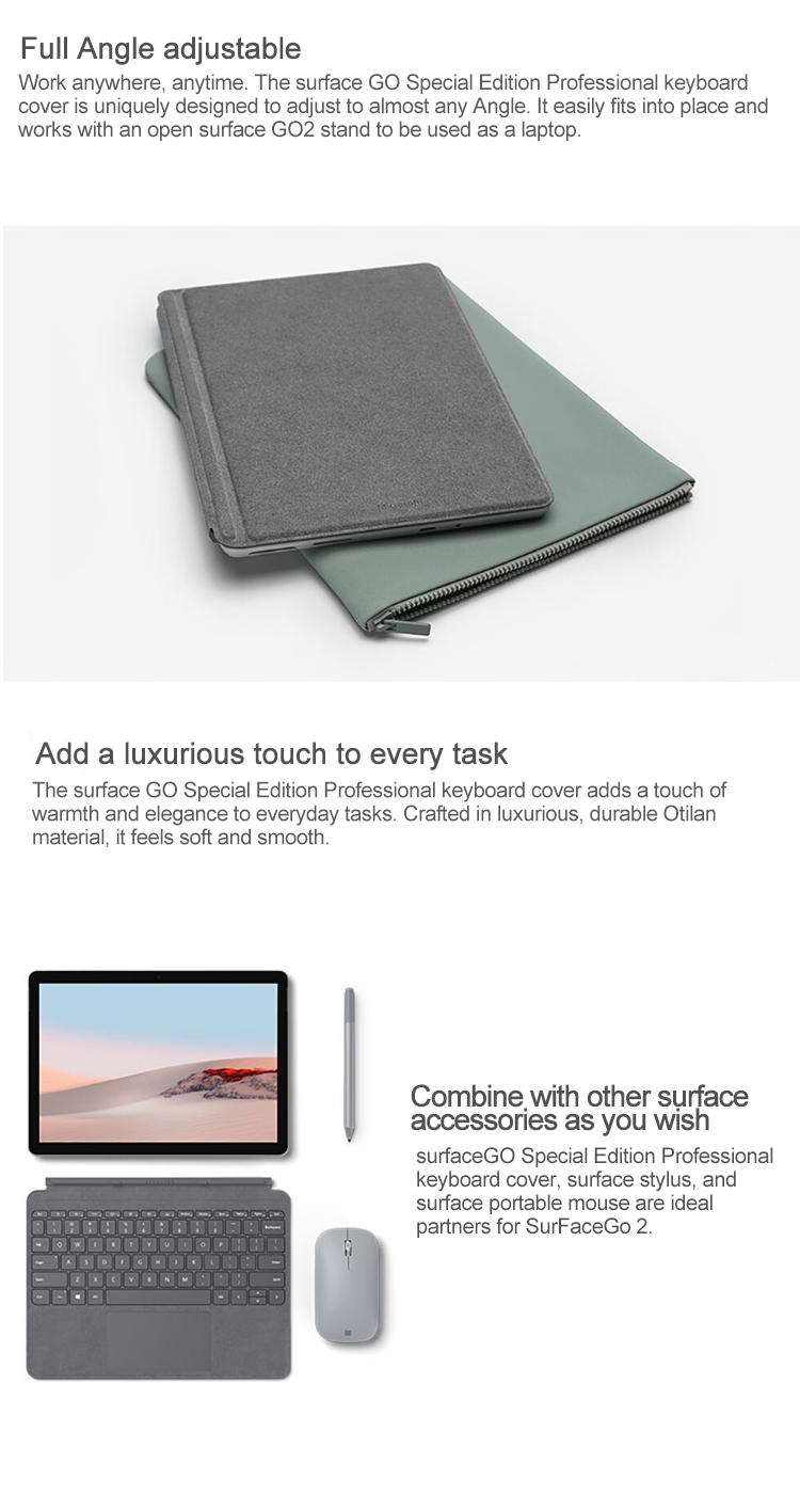 Microsoft Type cover keyboard for Surface pro4 pro5 pro6 pro7 pro7 ...