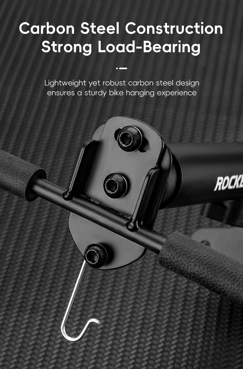 【3-day Delivery】ROCKBROS Bike Rack Carbon Steel Wall Stand MTB Road ...