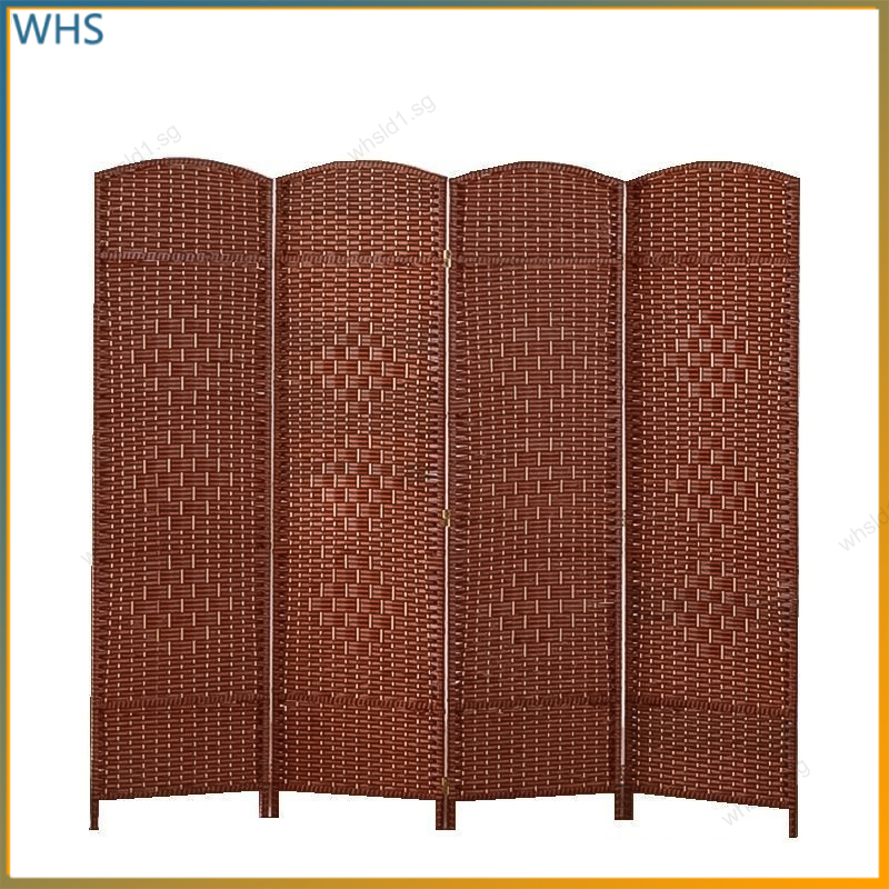 Folding screen partition straw screen partition fashion folding screen ...