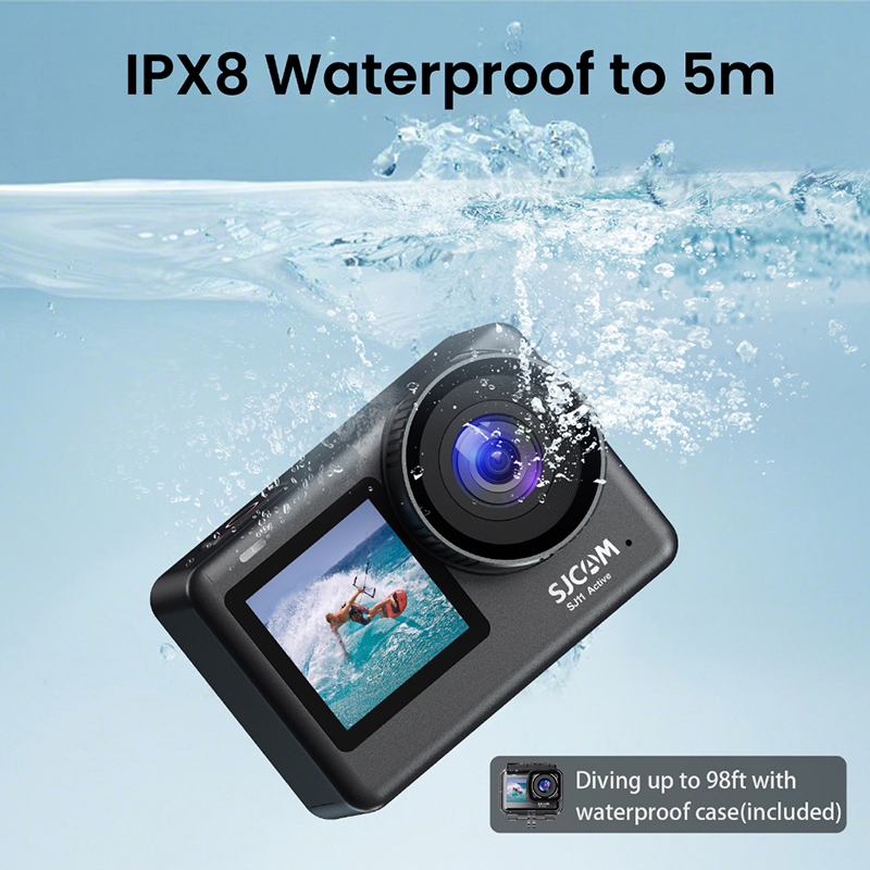 SJCAM SJ11 Active Action Camera Dual Touch Screen 4K Ultra HD 20MP DV ...