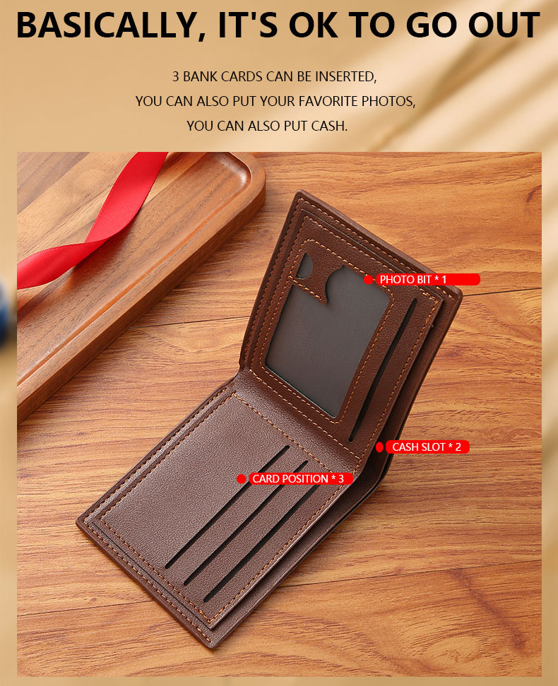 Men Multi-Card Wallet Business Short Wallet Men Youth Thin Soft Wallet ...