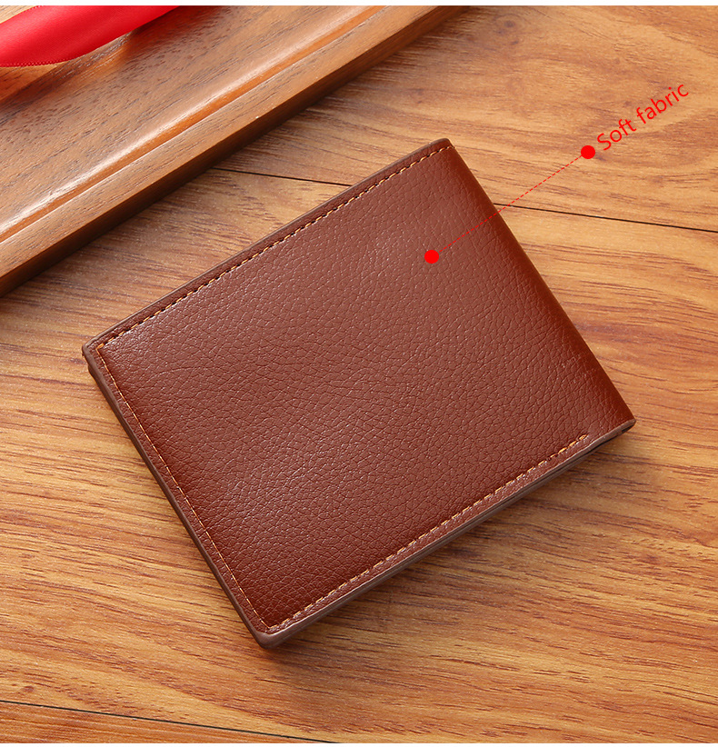 Men Multi-Card Wallet Business Short Wallet Men Youth Thin Soft Wallet ...