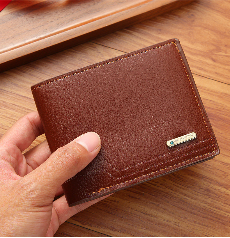 Men Multi-Card Wallet Business Short Wallet Men Youth Thin Soft Wallet ...