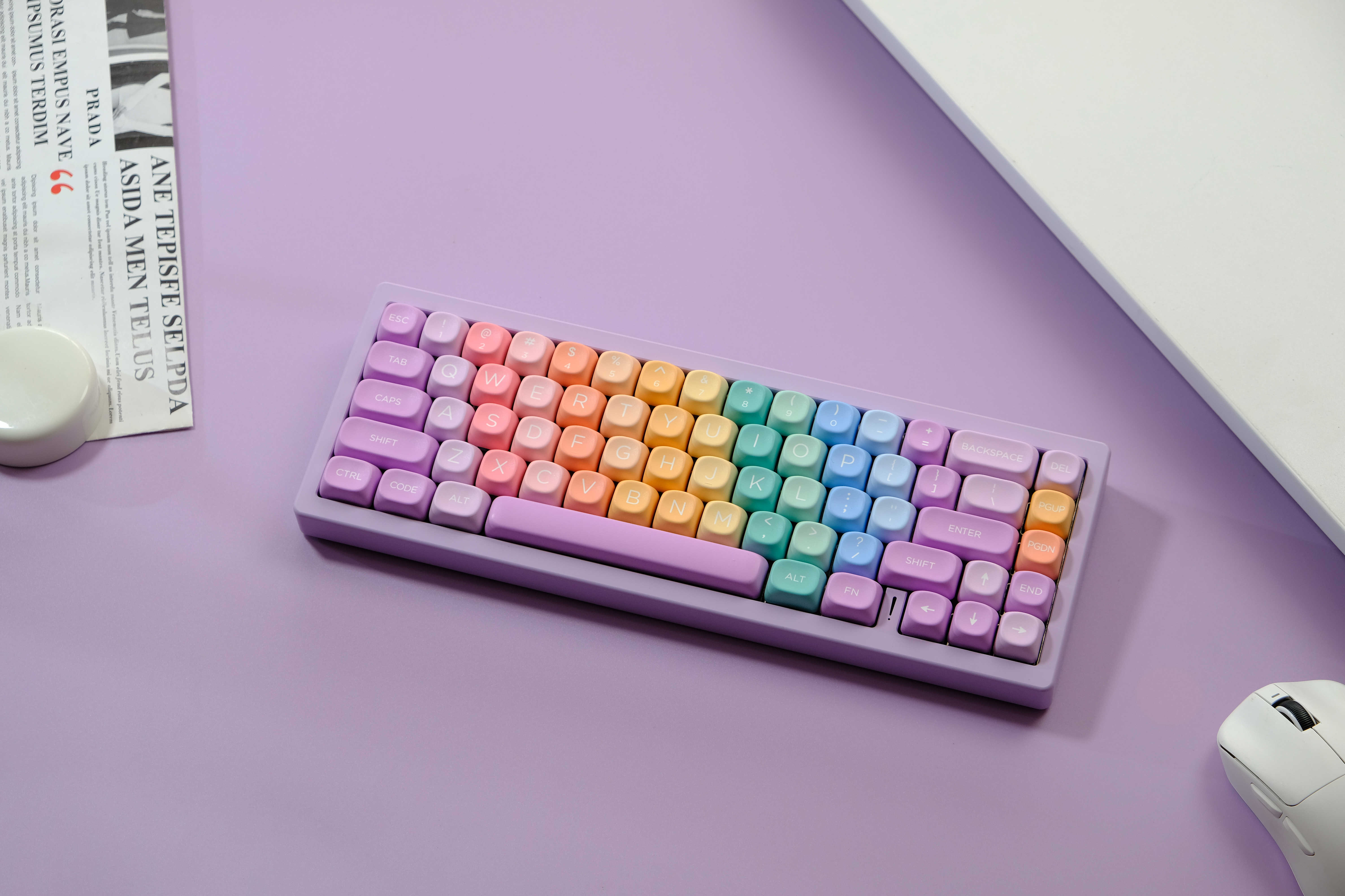 GMK Gummies keycaps, 126 Keys keycaps MOA Profile DYE-SUB Personalized ...