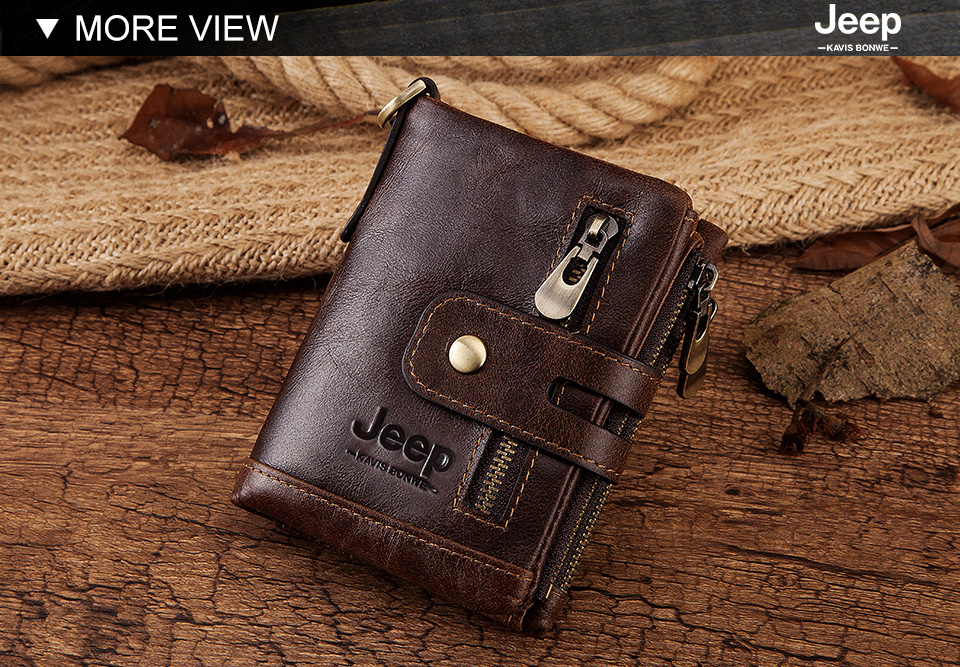 HUMERPAUL Wallet For Men Cowhide Leather Men Wallet Rfid Bifold Dompet ...