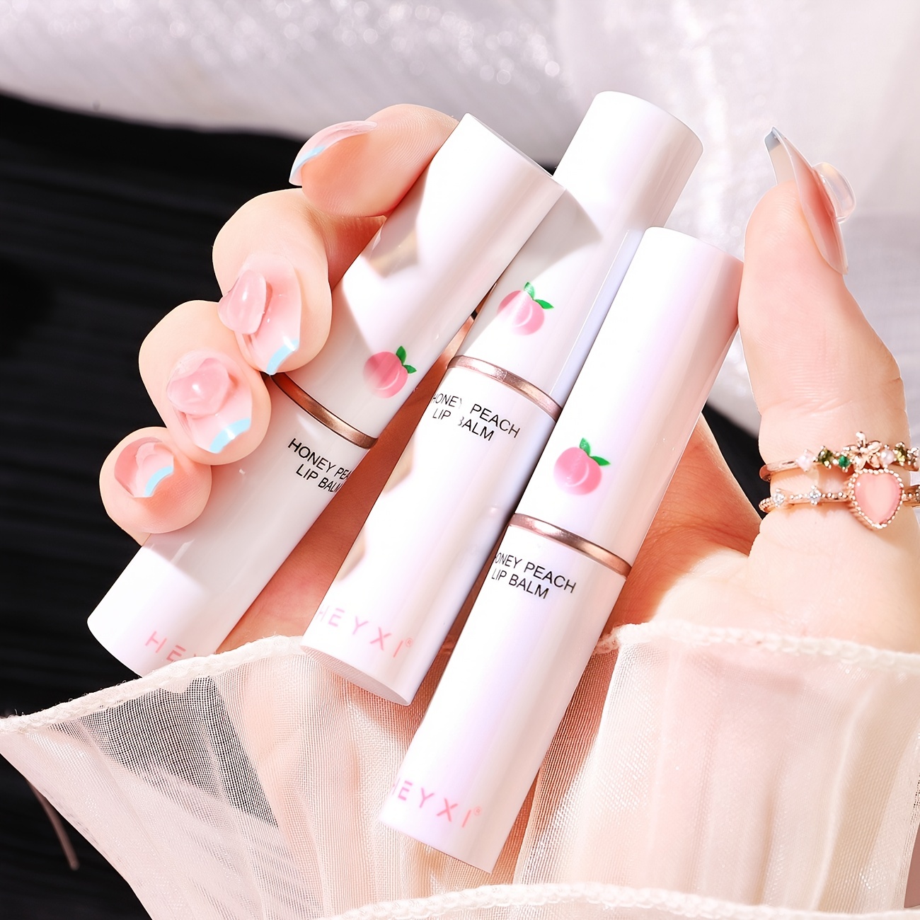 HEYXI Honey Peach Moisturizing Lip Balm | Shopee Singapore