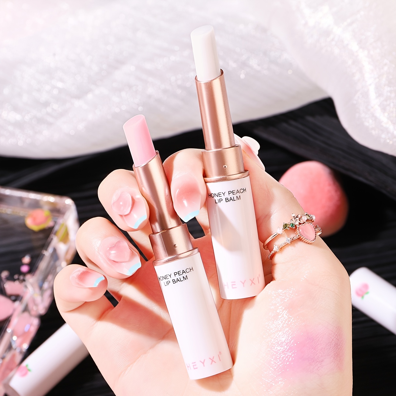HEYXI Honey Peach Moisturizing Lip Balm | Shopee Singapore