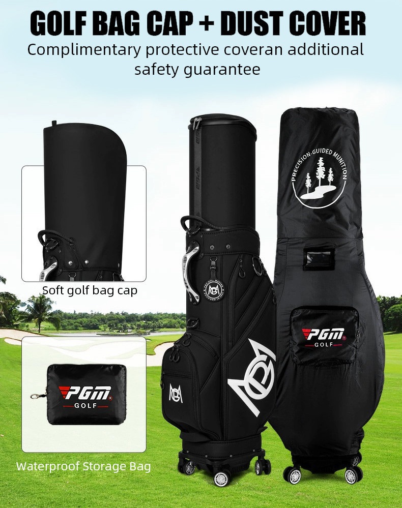 PGM MO EYES retractable hard shell case golf travel bag with patented ...