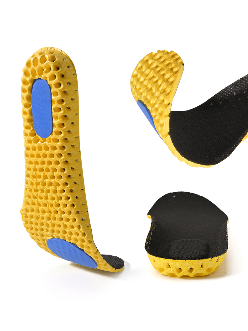 1 Pair of Honeycomb Dual Shock-Absorbing Insoles - Comfortable for ...