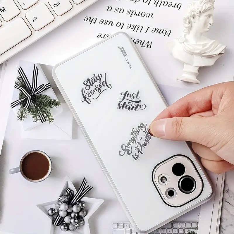 4pcs/1set of inspirational words and phrases stickers scrapbooks ...