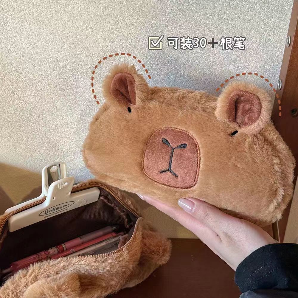 Ohaya | Ins Toasted Bread Pencil Case ins Plush Cat Pencil Case Large ...