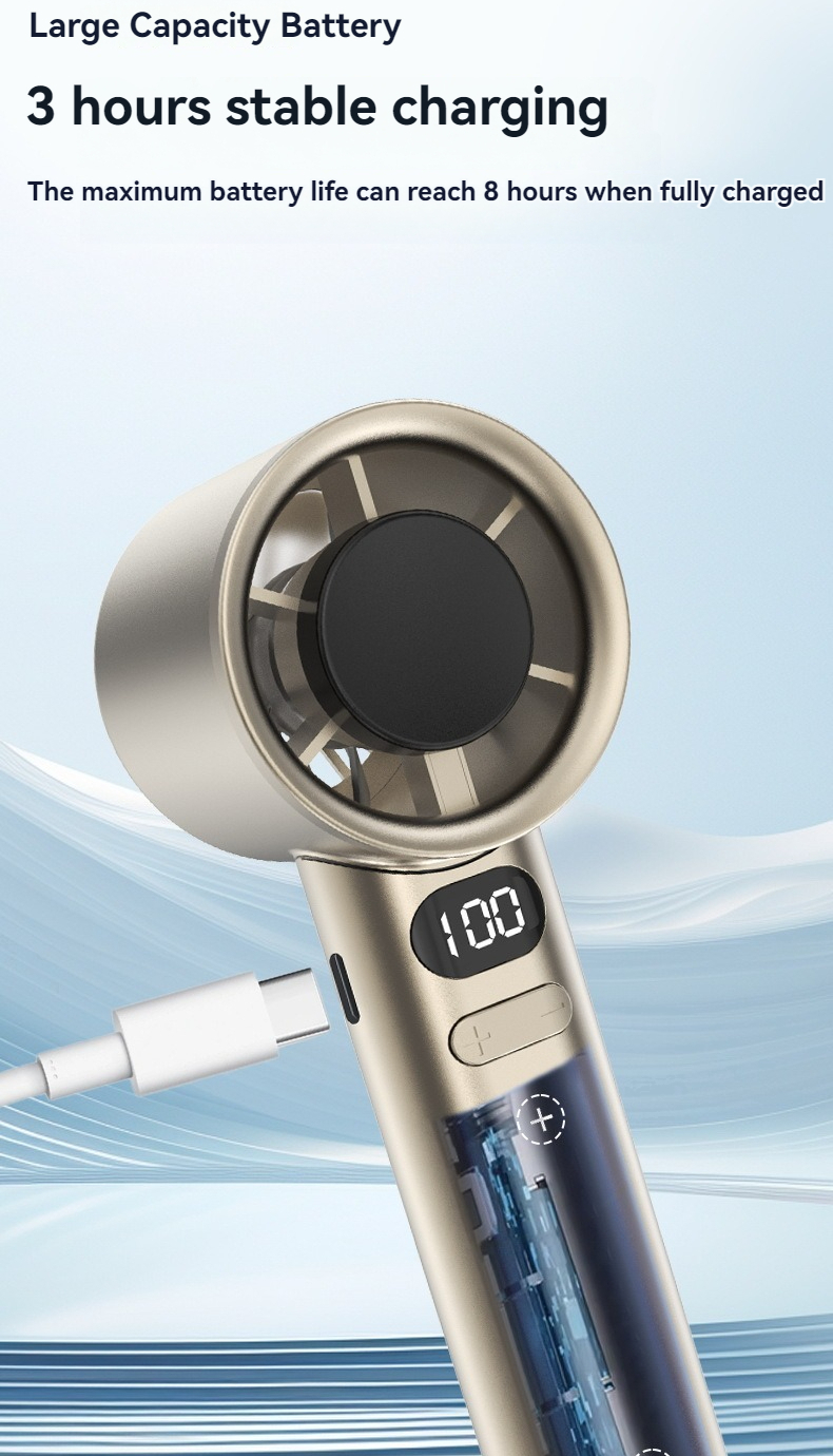 M11 Handheld Turbo Fan High Speed Rechargeable USB Portable Strong Wind ...