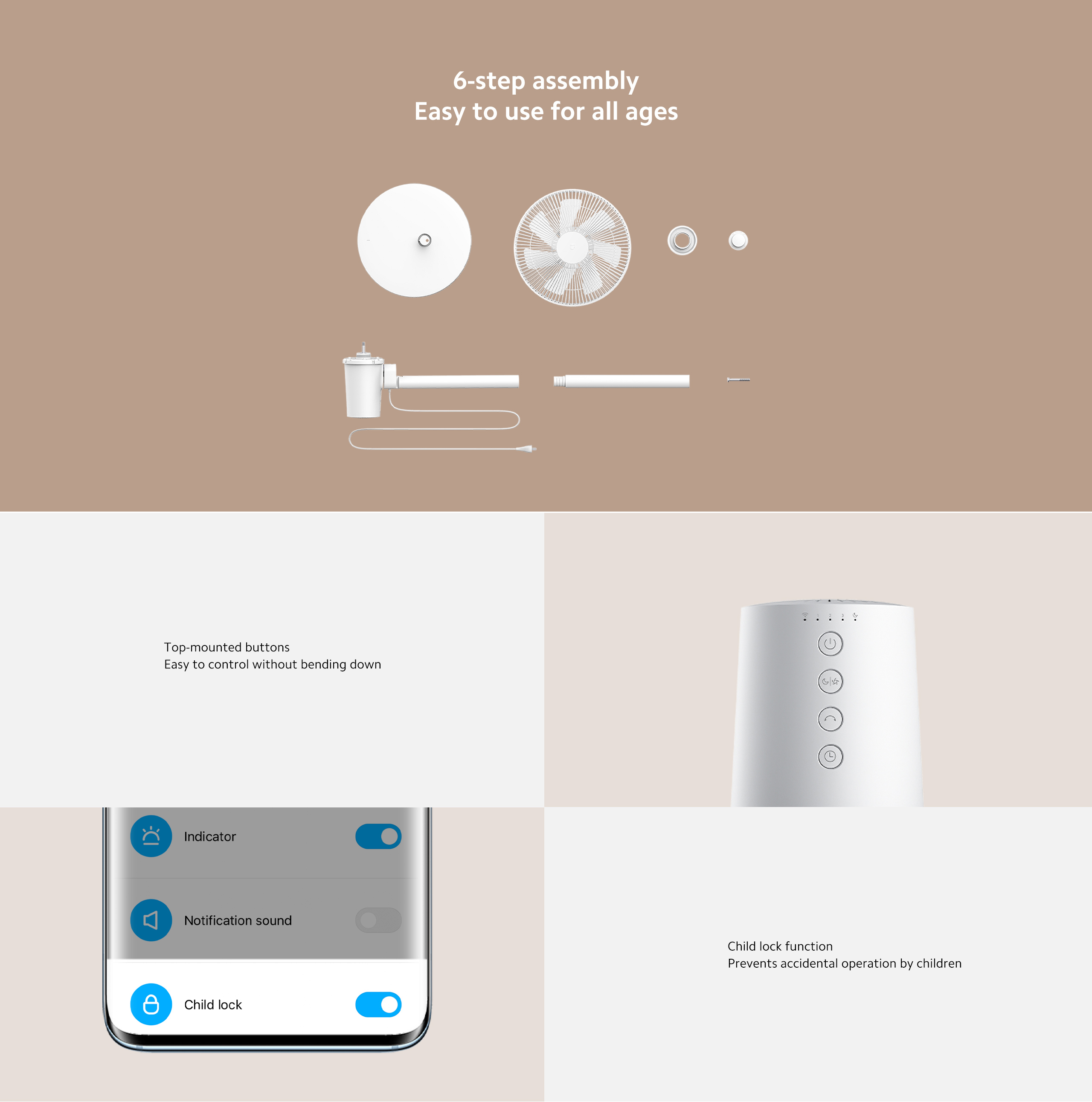 Xiaomi Smart standing Fan 2 Lite | Shopee Singapore
