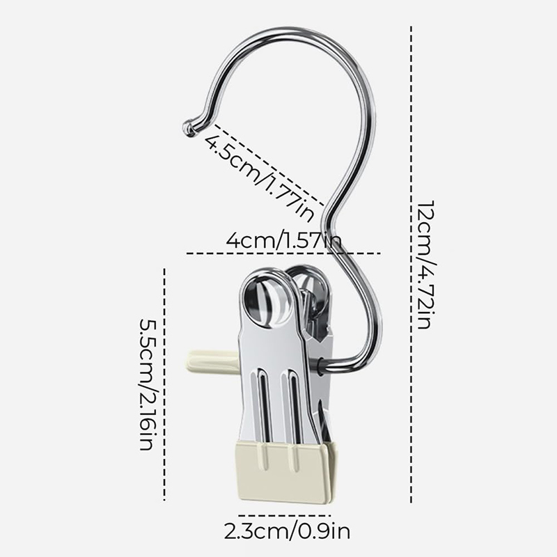 GEESO 10Pcs Anti-Rust Clip Space-Saving Hanger Clothespin Hat Pants ...