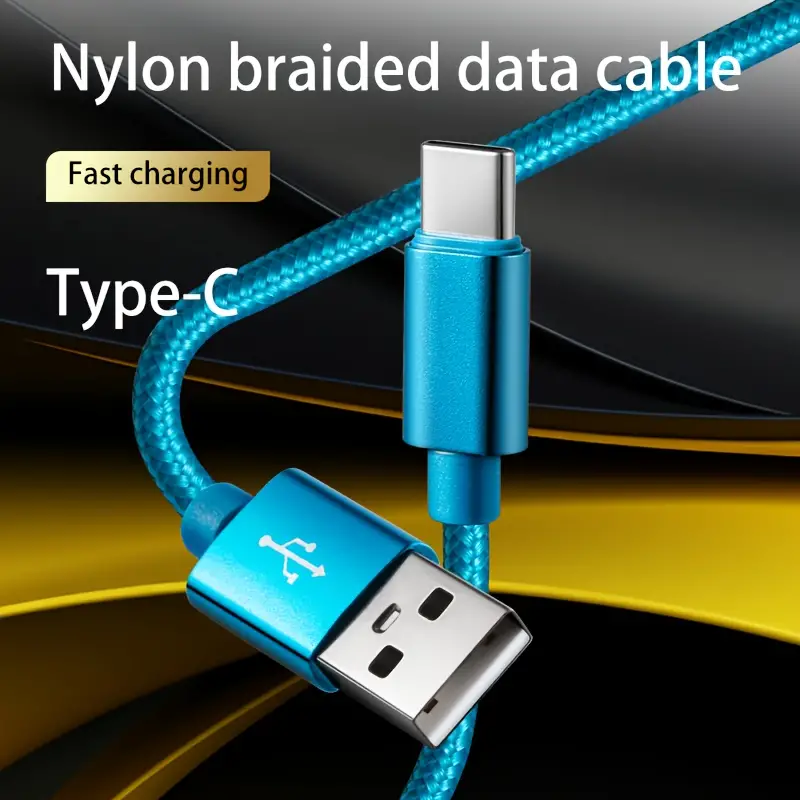 2M long Fast Charging USB Type C Cable for Samsung, Redmi, and OnePlus ...