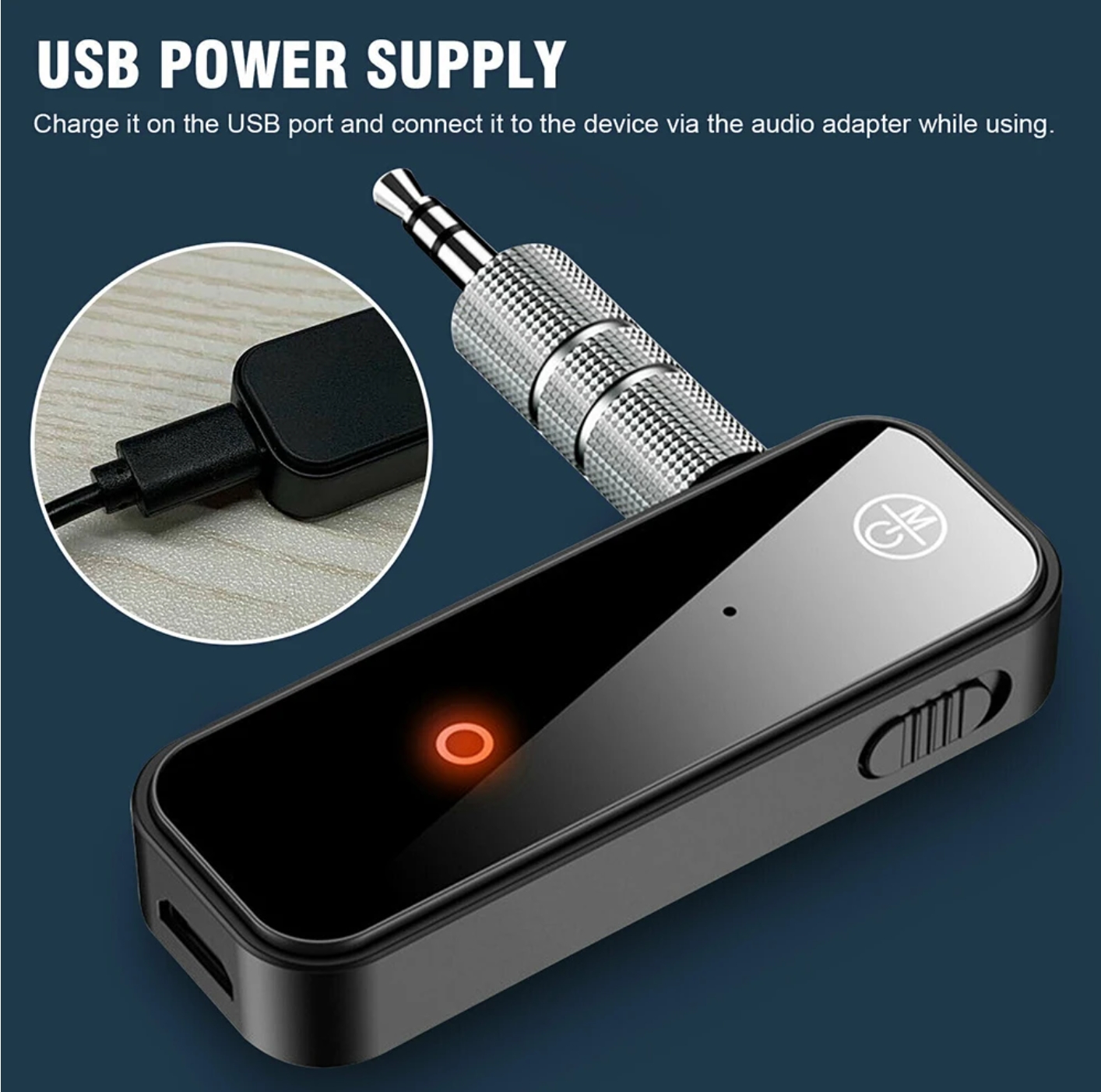 2 in1 Jack Wireless Adapter Bluetooth 5.0 Transmitter Receiver 3.5mm ...