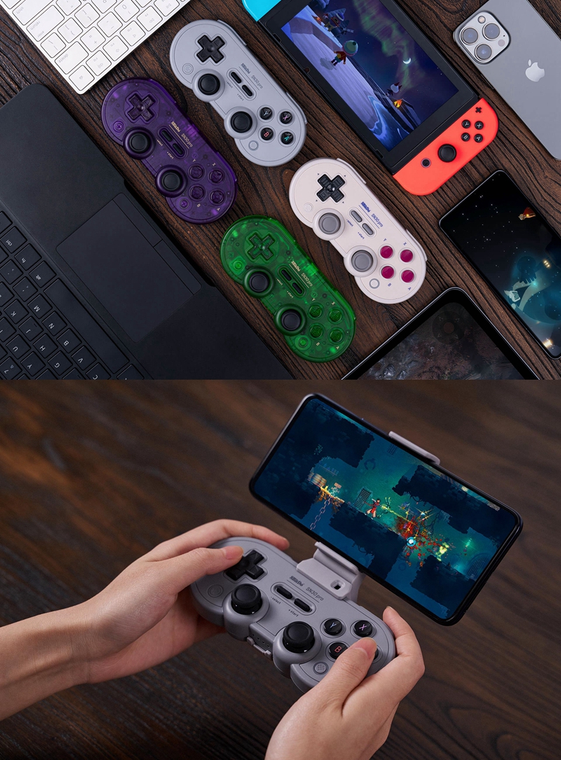 8BitDo SN30 Pro Bluetooth Gamepad Wireless Hall Effect Joysticks for ...