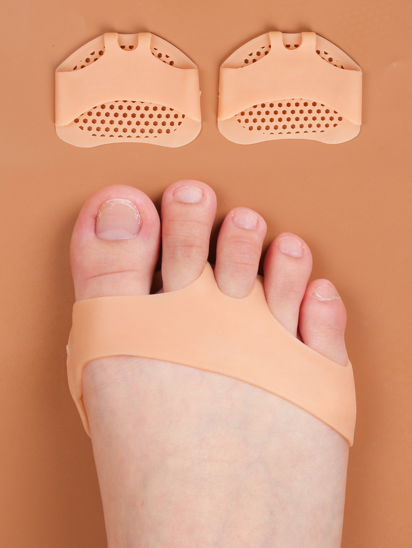 1 Pair Forefoot Pad Metatarsal Pads Silicone Bunion Cushion Support Soft Gel Foot Cushion to ...