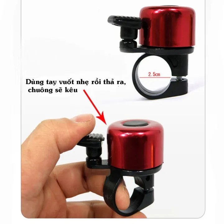 Aluminum Alloy Colorful Mini Bicycle Bell, Portable, Waterproof And ...