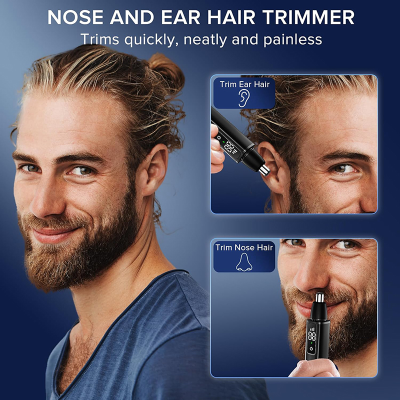 KIPRUN Electric Nose Hair Trimmer, 10000 RPM Rounded Blade Trimmer For ...